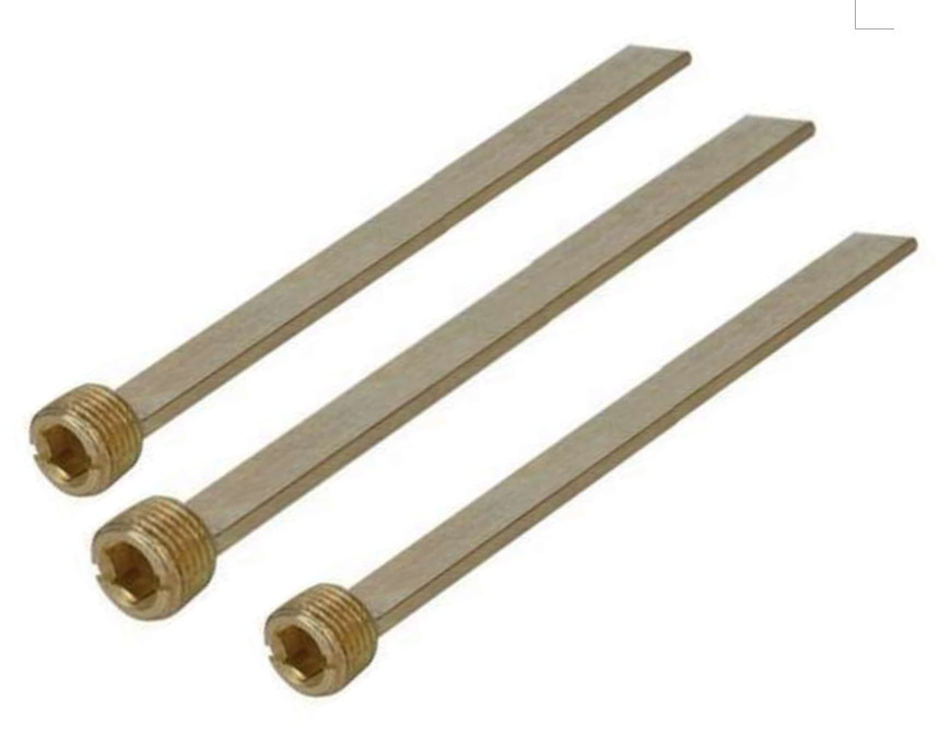 L50 L100 Precision Mold Parts Straight Brass Plug Baffles For Plastic ...